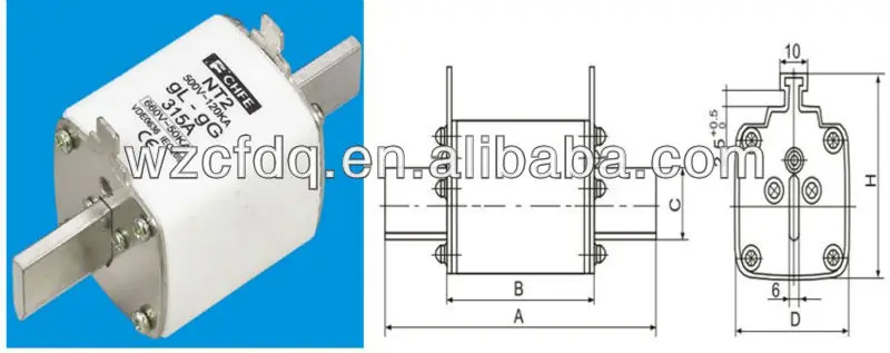 Nh2 Resettable Fuse Link Chfe Different Types Of Fuses - Buy Different ...
