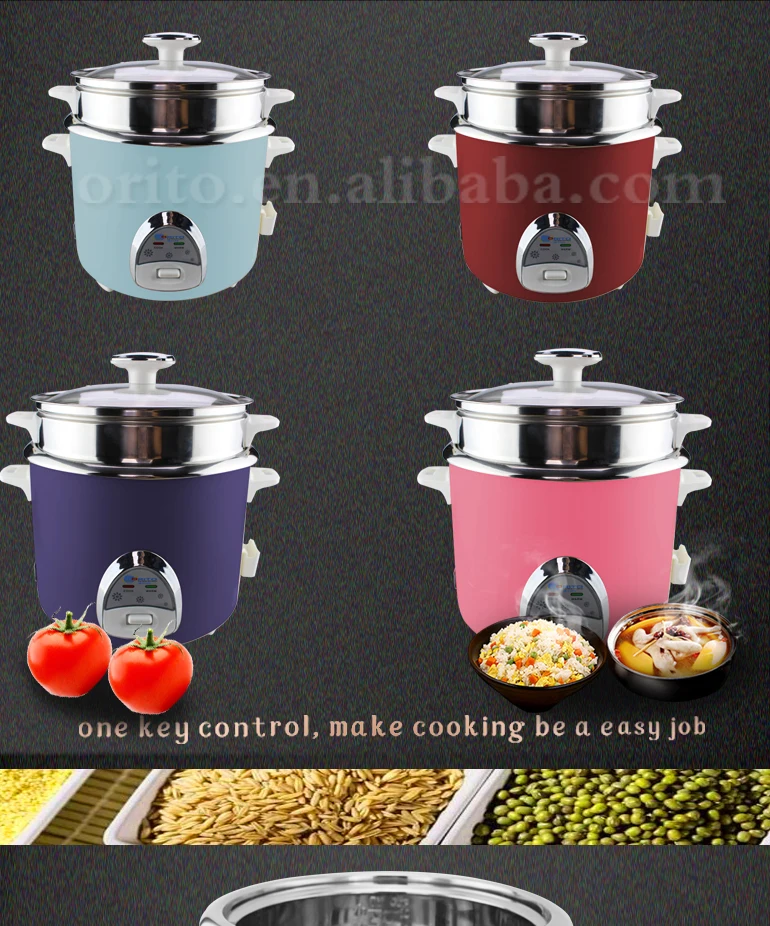 China Oem Cylinder Rice Cooker With Stainless Steel Inner Pot And ...