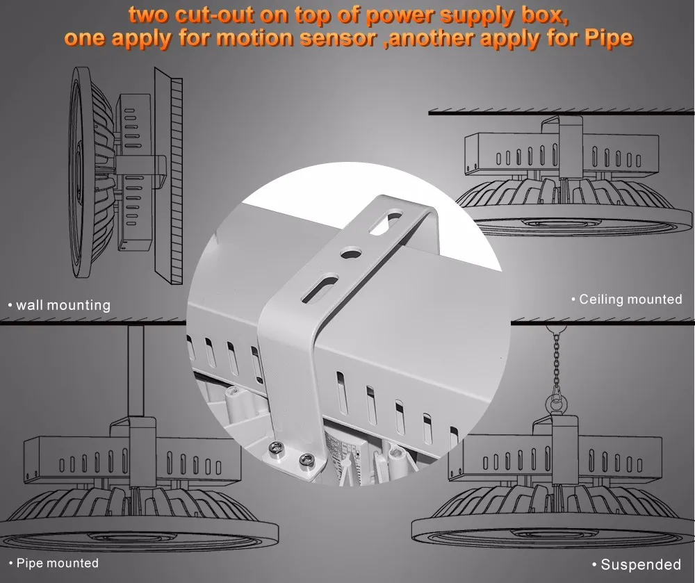 Hishine Smart City Zigbee Wifi Control 200w Led Ufo High Bay Light Led ...