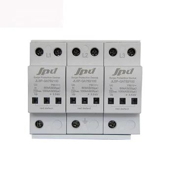 Three Phase 100ka Metal Oxide Varistors Surge Arrester Mov Surge ...