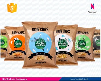 Kraft Paper Chips Packaging Bag - Buy Chips Packaging Bags,Craft Paper ...