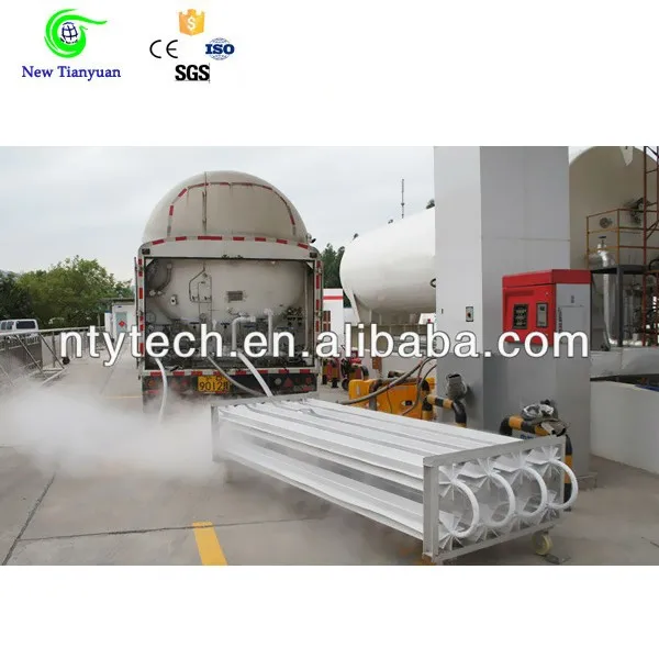 Skid-mounted Lng Tank Semi-trailer Automobile Filling Station With ...