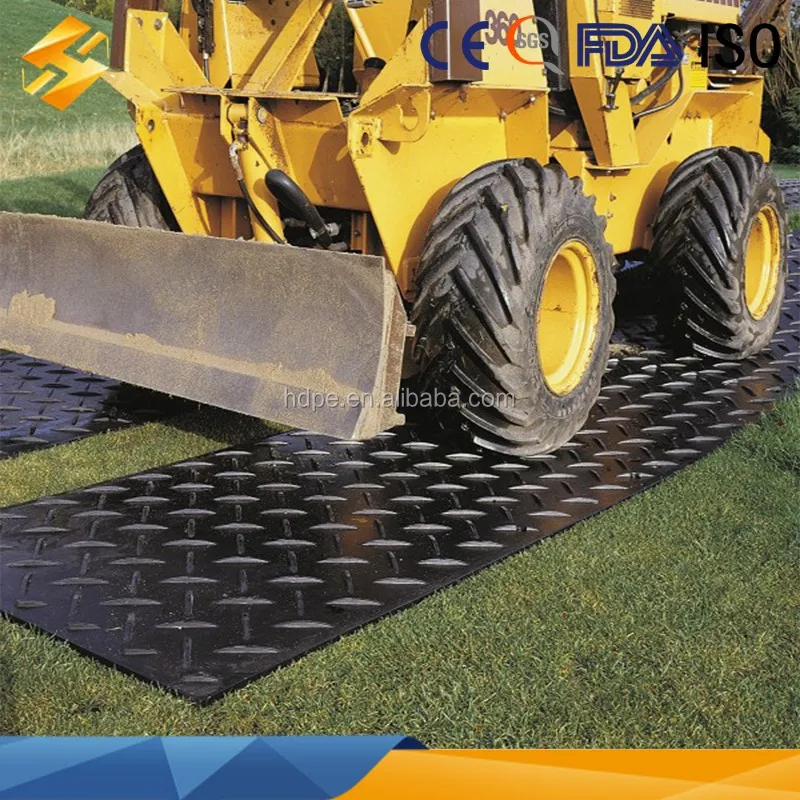 Hdpe Ground Protection Plastic Mats Pe Ground Sheet - Buy Hdpe Ground ...