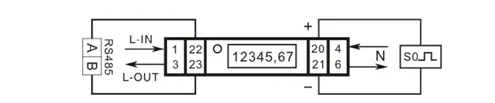Forlong Smart Energy Meter Single Phase Drs-205c Modbus/m-mus Lcd ...