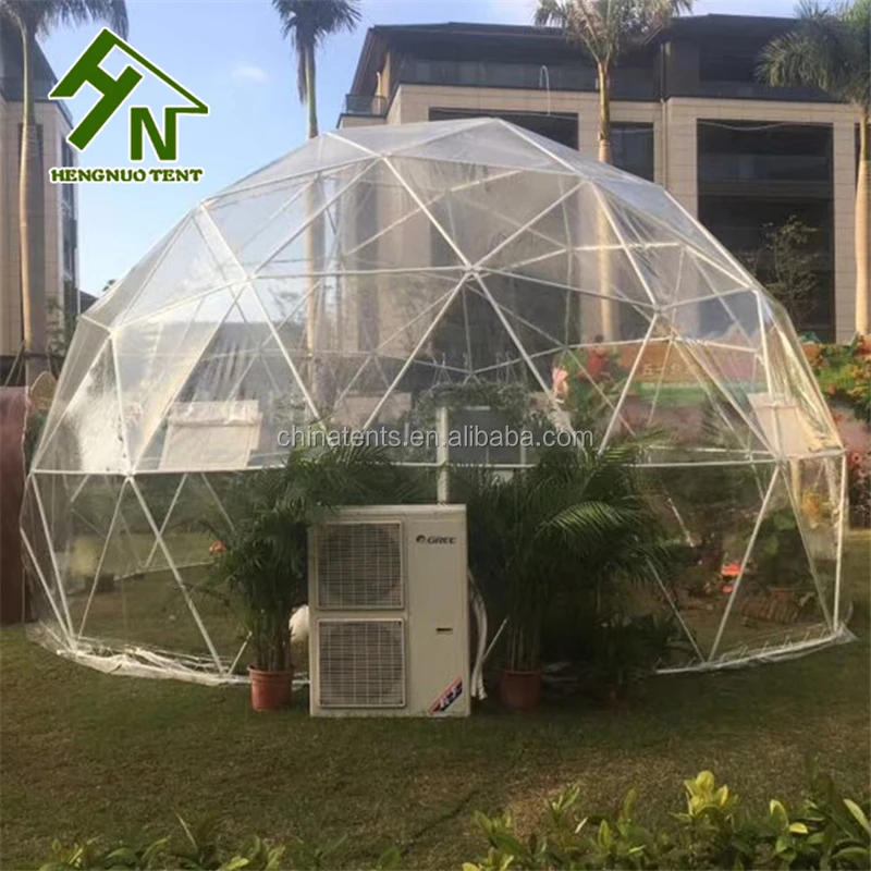Large Clear Igloo Tent in Lawn - Perfect for Exhibitions