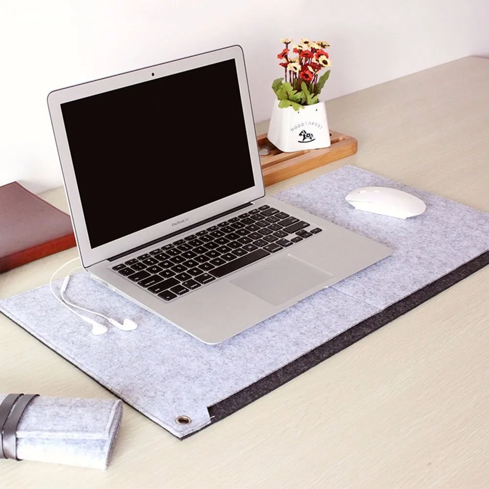 Felt Artificial Laptop Mat With Leather Fixation Lip - Buy Game Mouse ...