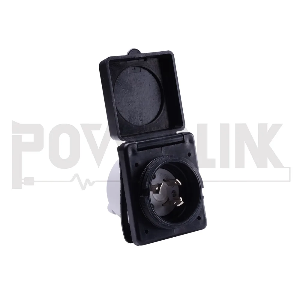Z80103 White Power Inlet 50a Rv Power Twist Lock Inlet For Camper Rv ...