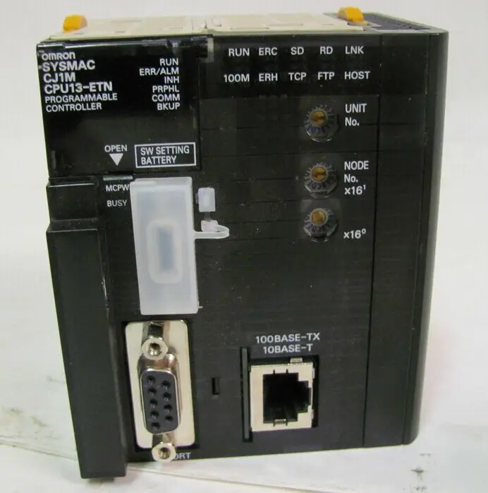 Cj1m-cpu13-etn Omron Sysmac Cj1m Cpu Unit With Ethernet Function New ...