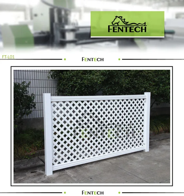 Vinyl Lattice Sheet 4ftx8ft - Durable and Versatile Fencing