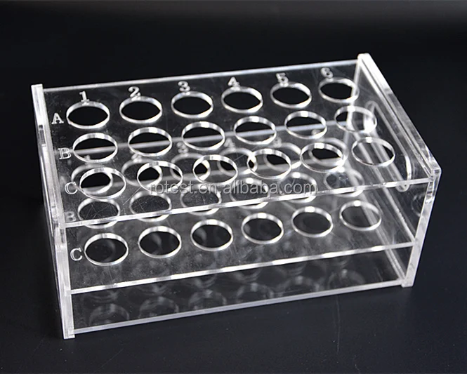 Laboratory Acrylic Test Tube Holder Rack - Buy Test Tube Rack,Acrylic ...