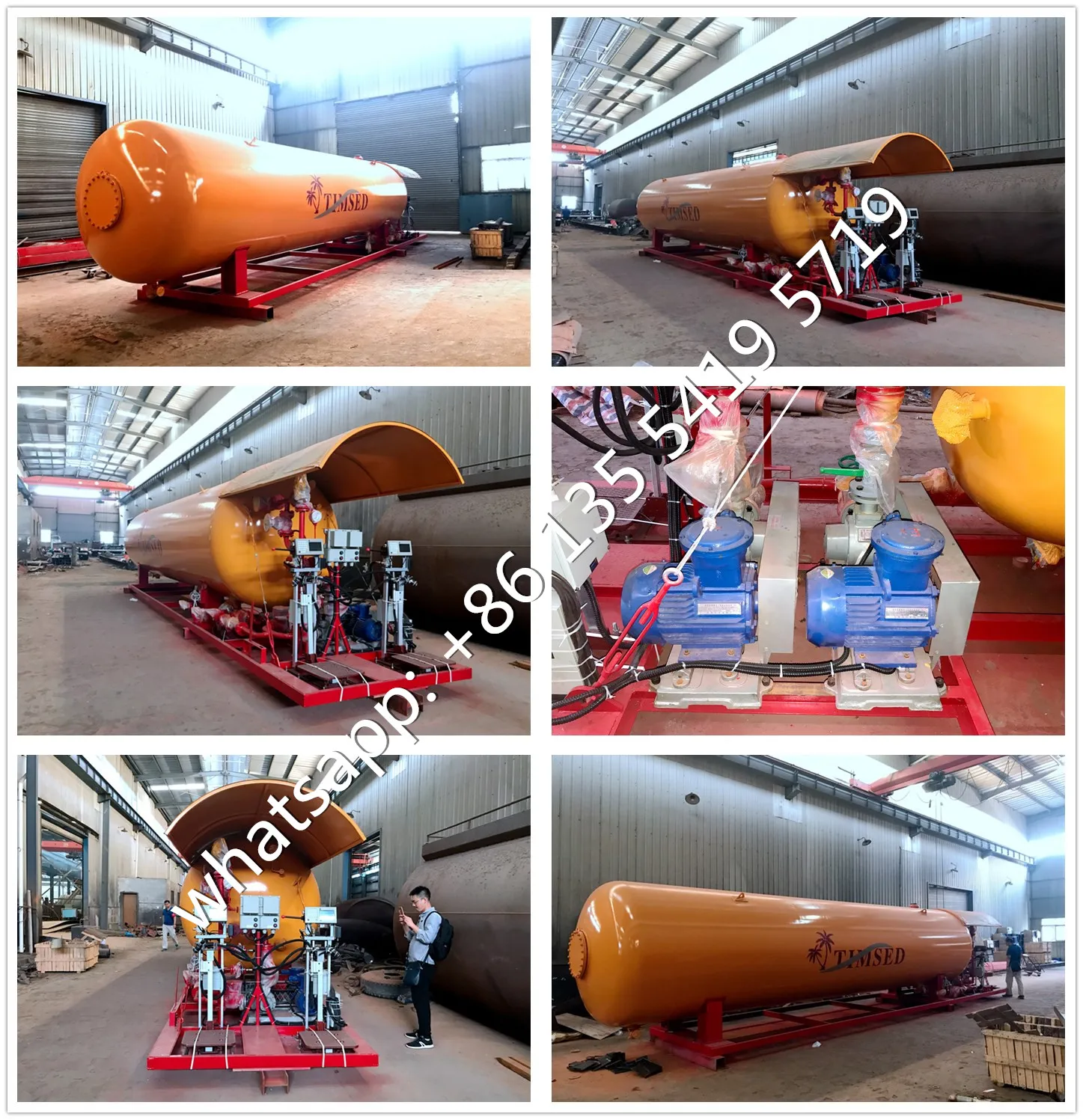 10MT Skid Mounted Mobile LPG Gas Filling Station - 20m3 Tank