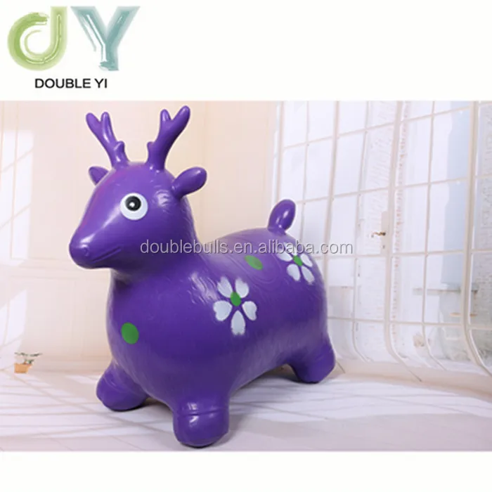 Custom Plastic Inflatable Jumping Animal / Rubber Animal Toy For Kids ...