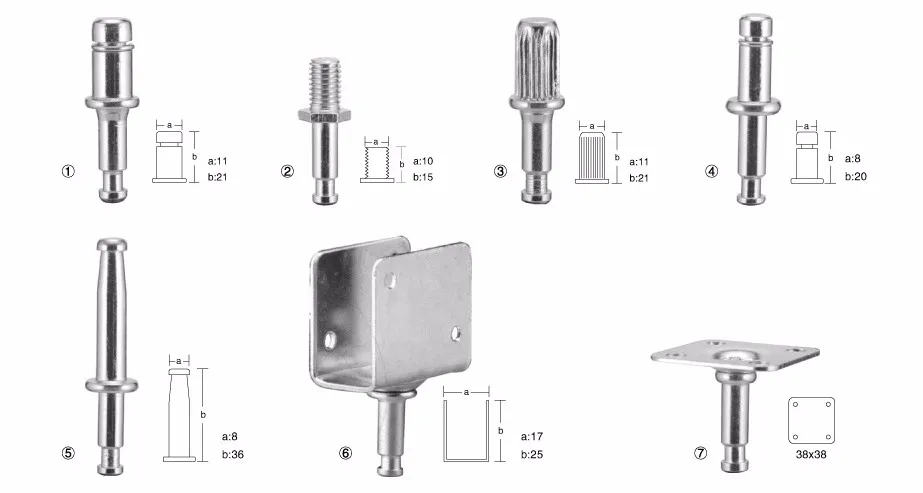 Office Furniture Metal Accessory/brackets/screws/t-nuts For Chairs ...