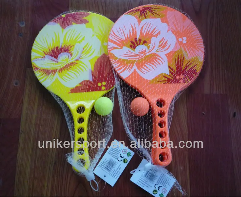Racquet Beach Ball Set/beach Rackets/ Pp Beach Rackets /bats/sets - Buy ...