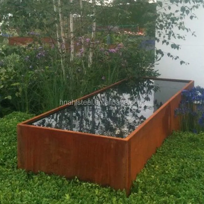 Outdoor Garden Corten Steel Water Table Water Fountain