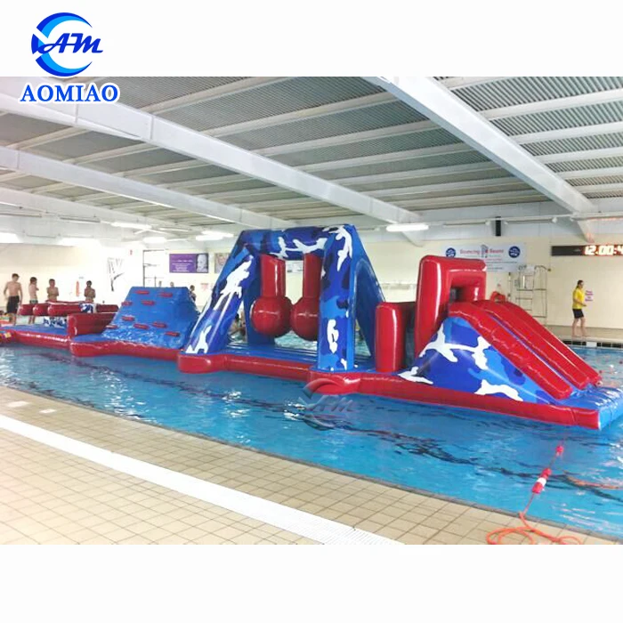 Swimming Pool Inflatable Games Floating Obstacle Course Inflatable ...