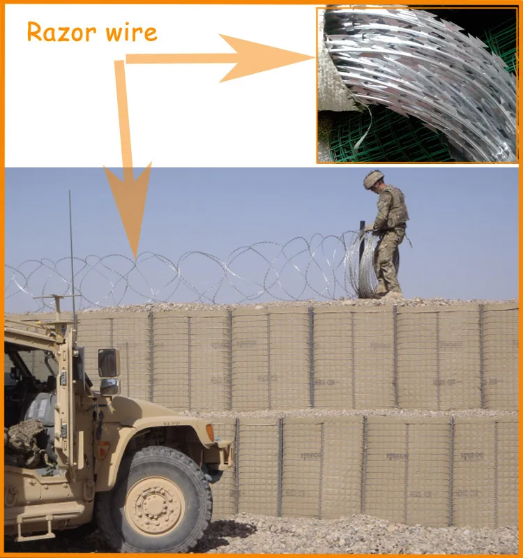 Military Sand Wall Hesco Barrier Mil 1 - Mil 10 - Buy Hesco Barrier Mil ...