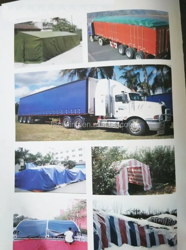 Blue Plastic HDPE Tarpaulin Roll - Durable Cargo Cover