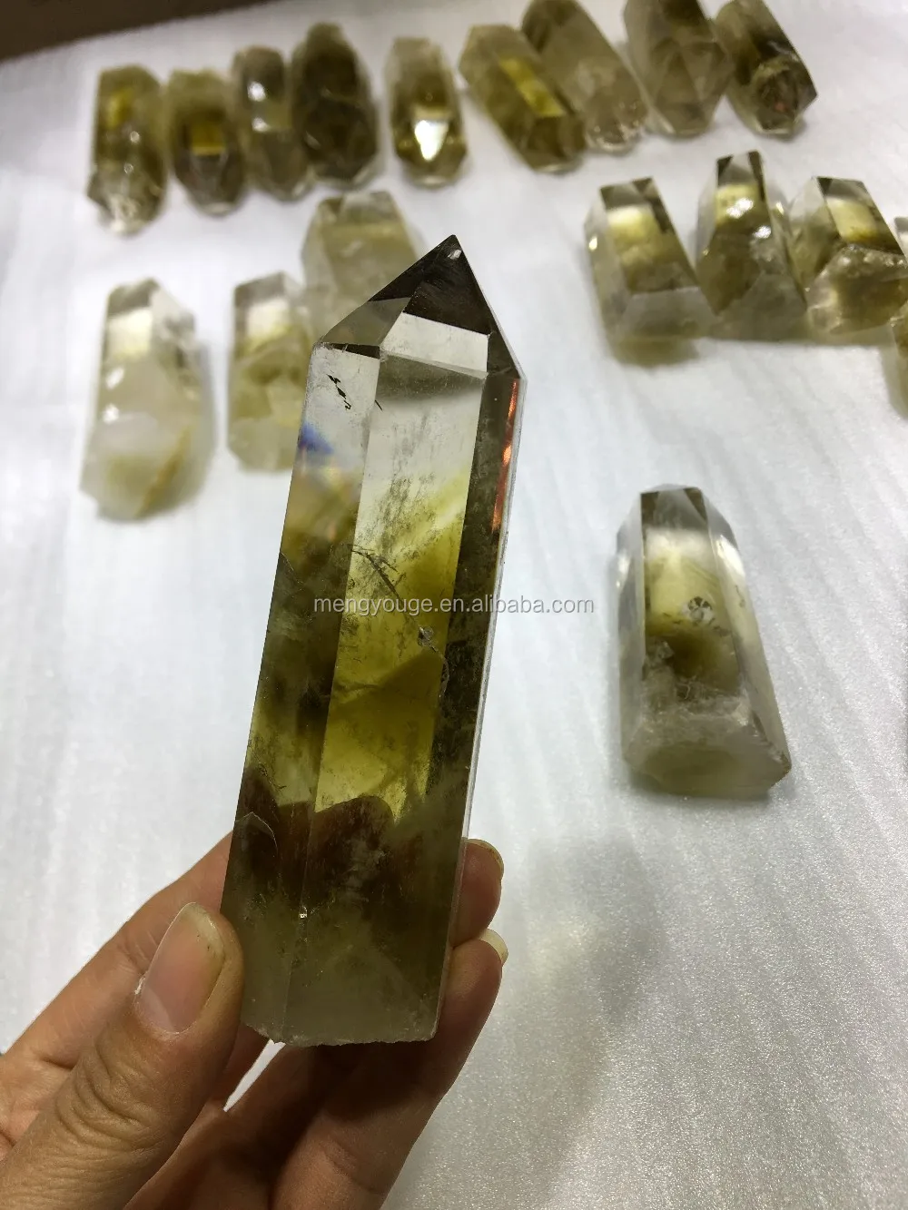 Wholesale Healing Natural Clear topaz Quartz Crystal Column /Point ...