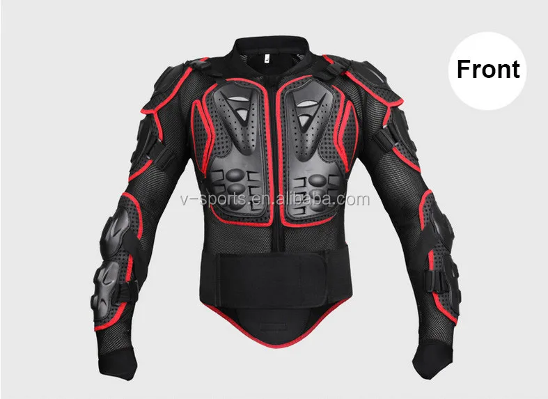 Black/red Motorcycles Armor Protection Motocross Clothing Jacket ...