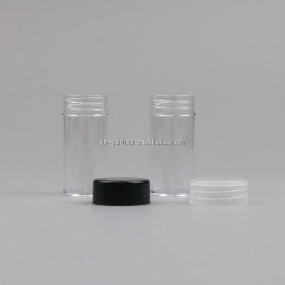 15g Clear Plastic Jar With Screw Cap / Plastic Transparent Ps Travel ...