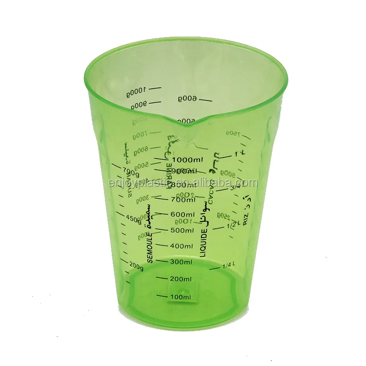 1000ml Plastic Lab Measuring Graduated Cup For Studying - Buy 1000ml ...