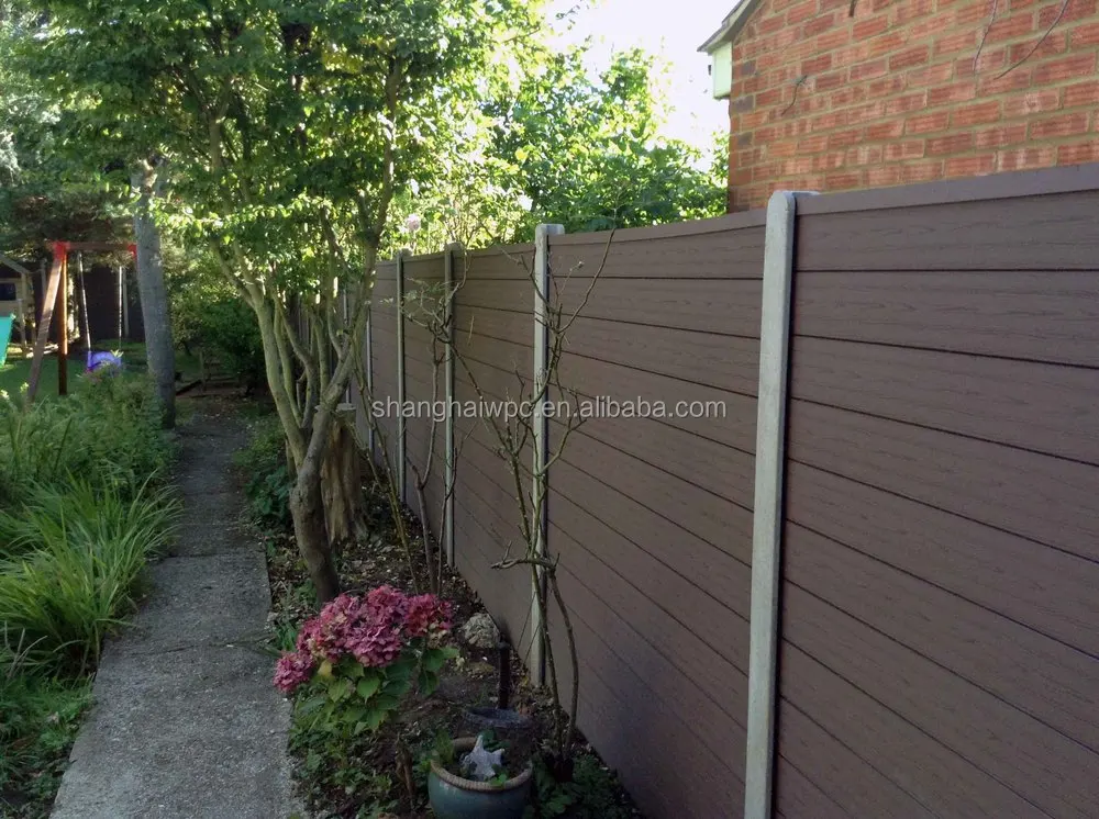 Wood Plastic Composite Nosing Fireproof Wpc Garden Privacy Fence - Buy ...
