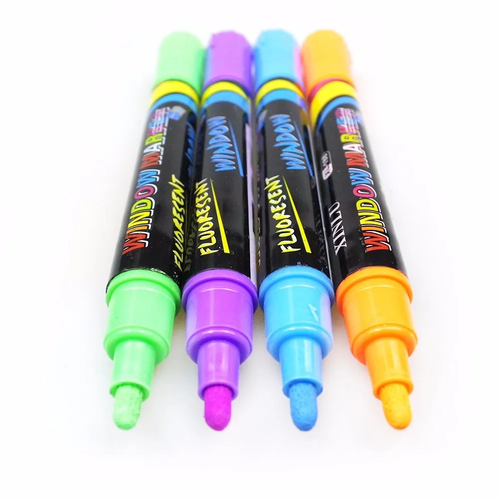 8pcs Bright Color Clear Writing Window Marker - Buy Window Marker ...