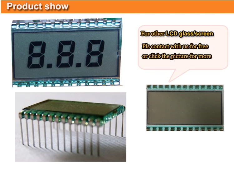 Tn 3 Digits Small Lcd With Metal Pin For Home Appliances - Buy 3 Digits ...