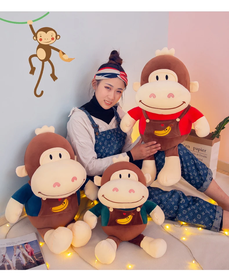 Chinese Oem Soft Monkey Stuffed Animal Custom Plush Toys For Kids - Buy ...