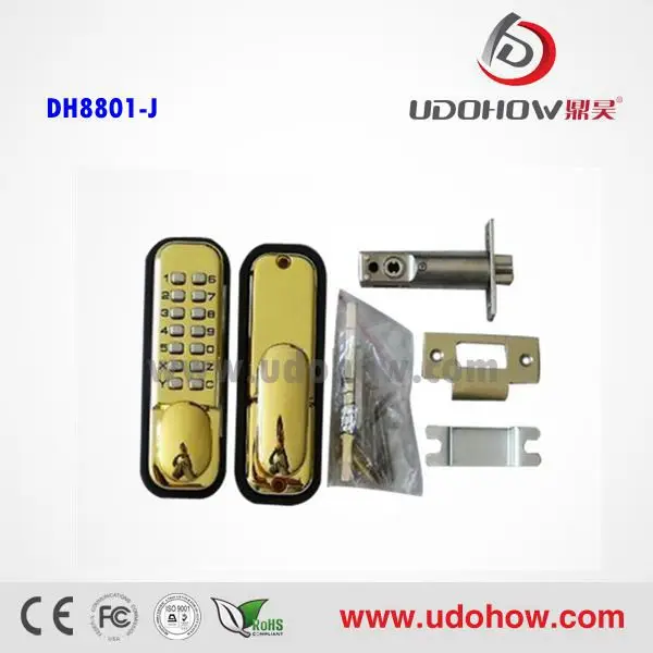 Pin Code Mechanical Door Lock Mechanism With Single Latch Dh-8801 - Buy ...