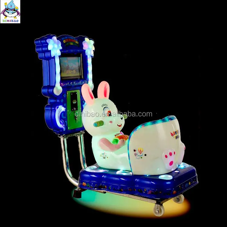 Dinibao New Design Coin Operated Rabbit MP5 Screen Kiddie Ride