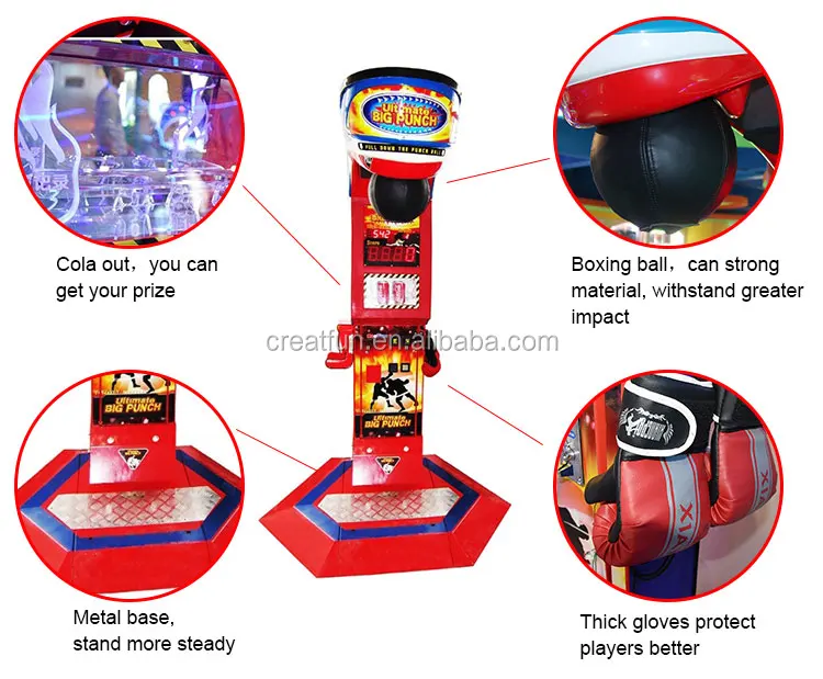 Dragon Punch Electronic Coin Operated Machine Boxing Arcade Machine