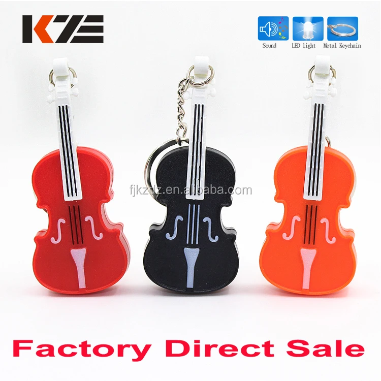 Keychain Manufacturer Violin Sound Keychain Led Flashlight - Buy Voilin ...