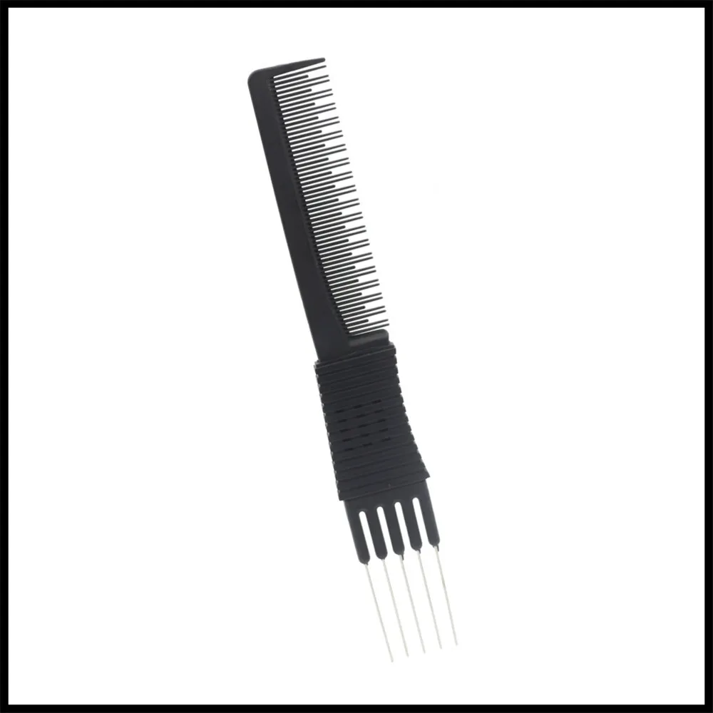 Stainless Steel Rat Tail Metal Handle Weaving Hair Comb Barbershop ...