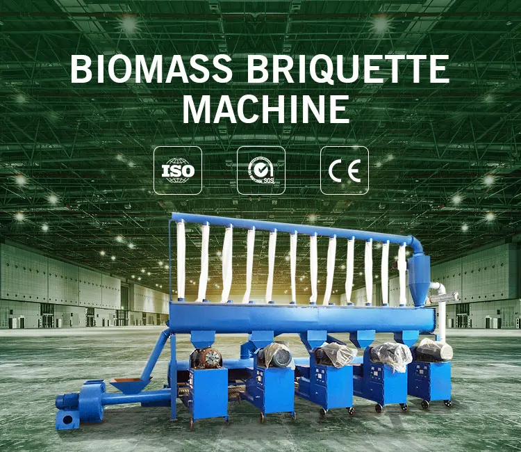 Rice Husk Coconut Shell Fire Wood Briquette Making Machine