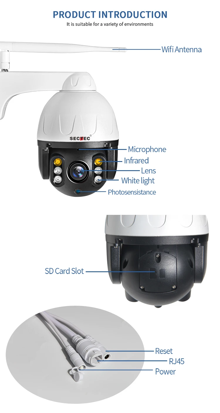 Sectec Hd 1080p 2.4g Wifi Security Camera System Wireless High Speed ...