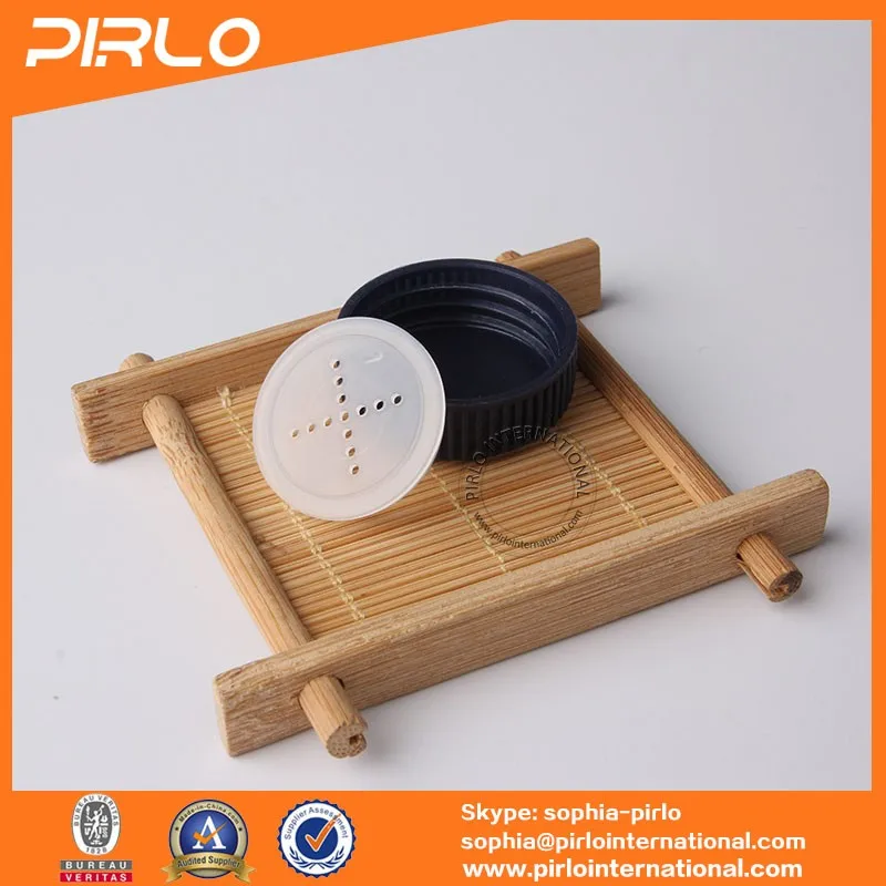 60ml Black Color Plastic Bottle With Sifter And Cap Dry Powder ...