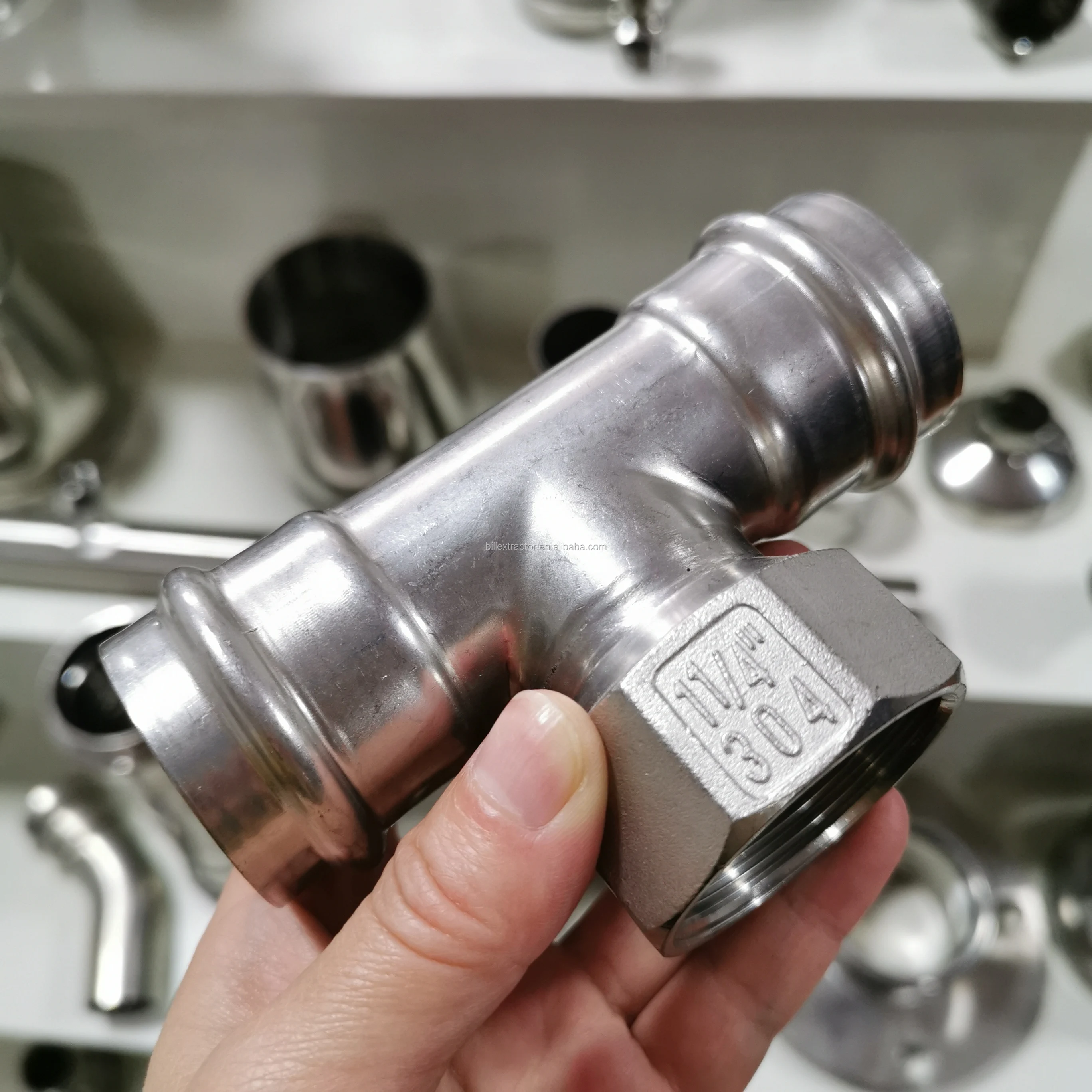 Viega V Profile Stainless Steel Coupling Pipe Press Fitting