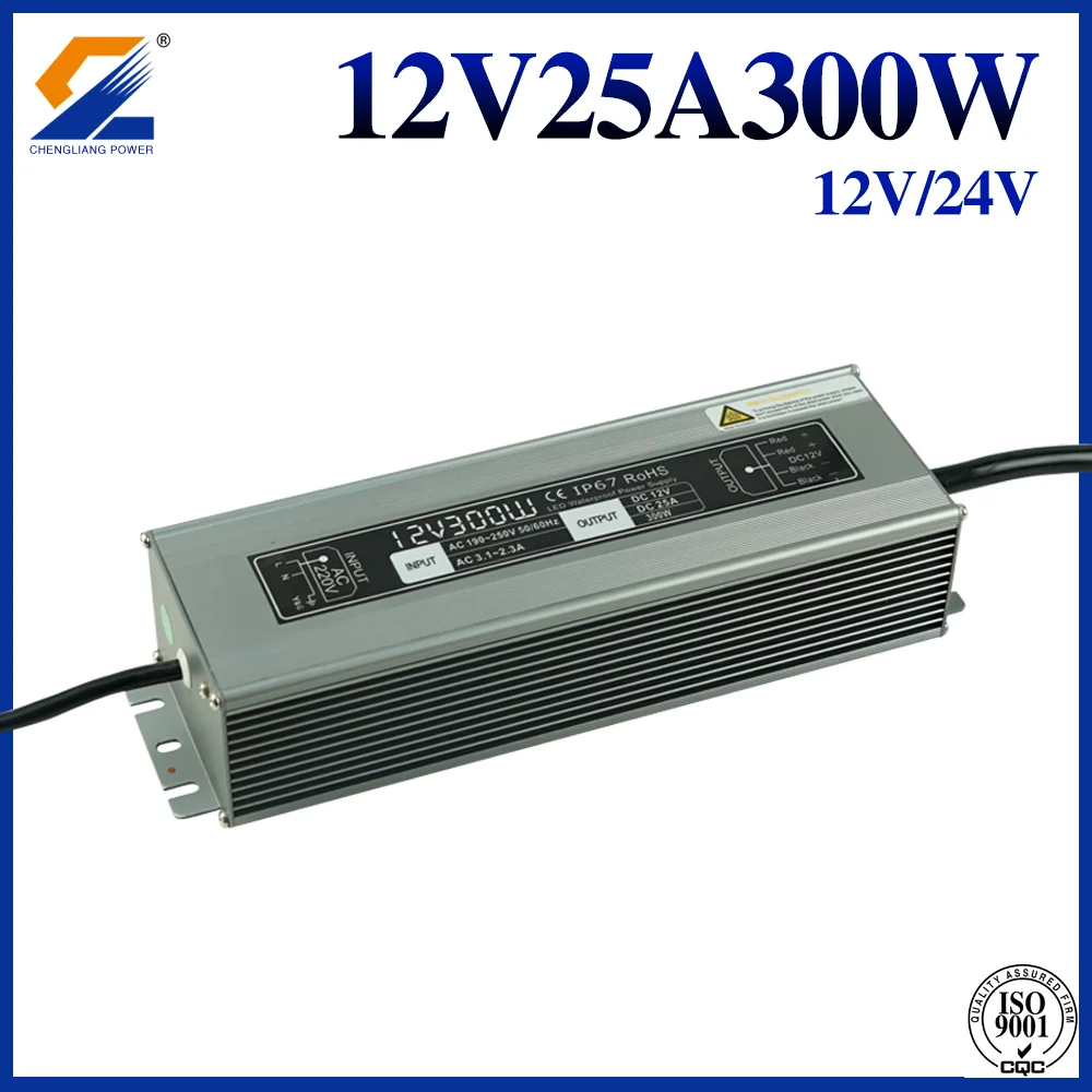 110v/220v Ac Dc 300w 12v 25a Led Waterproof Power Supply Low Voltage Landscape Lighting ...
