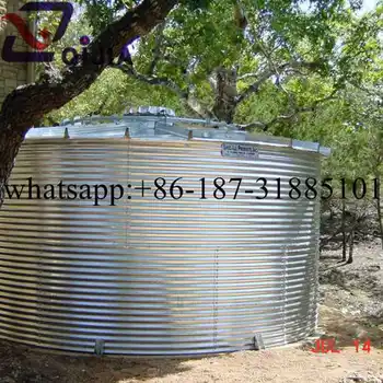 5000 Gallon Hot Dip Galvanized Corrugated Steel Water Tank For Sell ...