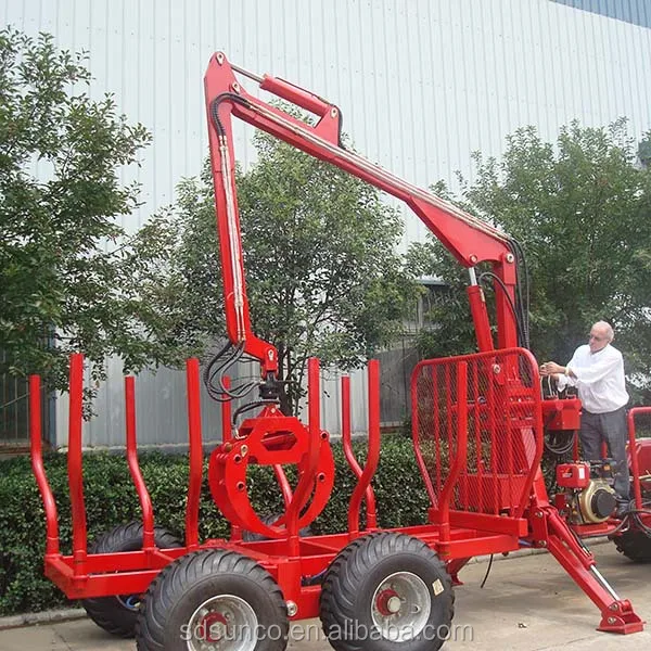 Logging Trailer Log Loader Trailer For Tractor - Buy Logging Trailer ...