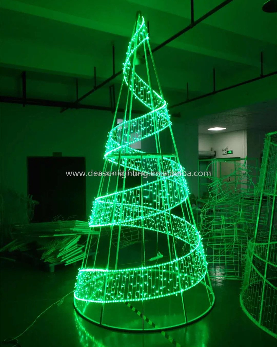 Outdoor Lighted Metal Christmas Trees for Festivals | Waterproof, LED ...