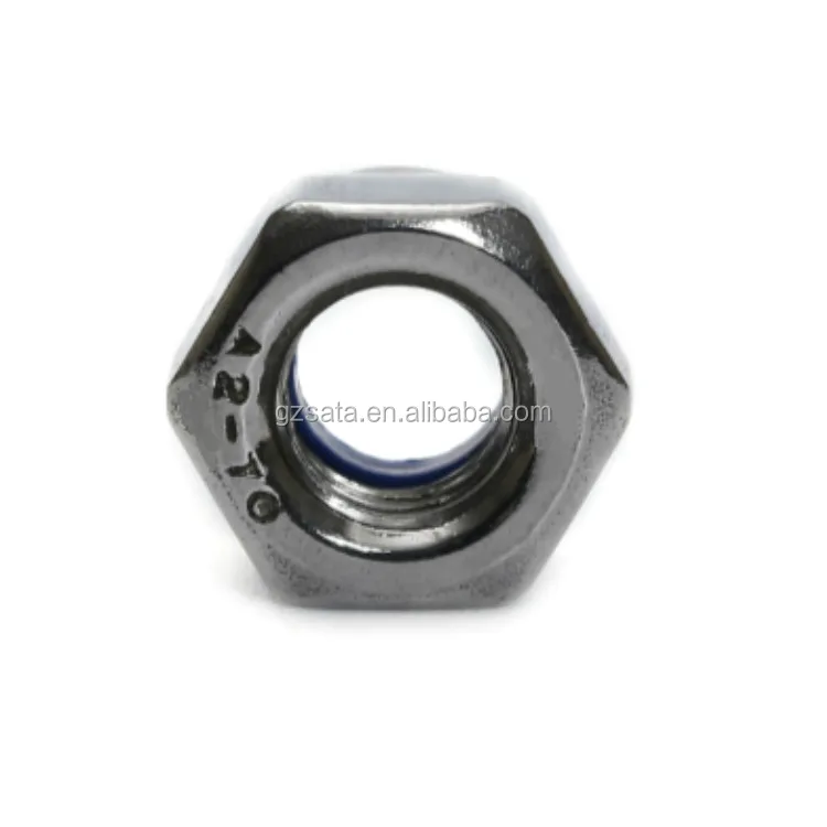 DIN985 Stainless Steel 304 Hex Nylon Insert Locknuts