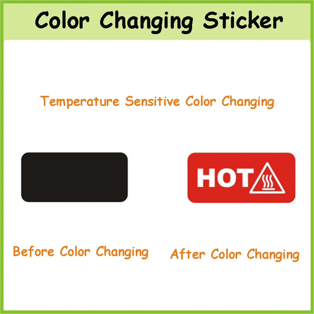 Reusable Custom Heat Sensitive Color Changing Sticker - Buy Color ...