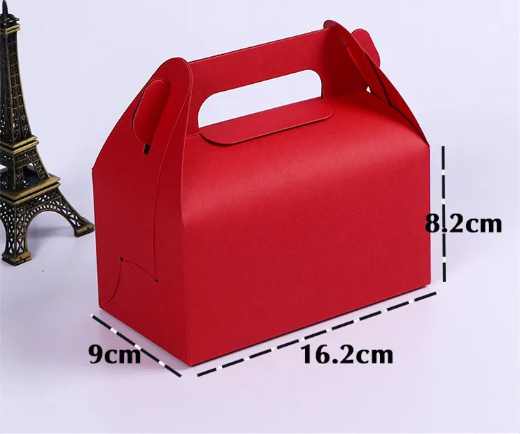 Lunch Cheese Paper Kraft Cardboard Carrying Handle Cake Lunch Meal Food ...