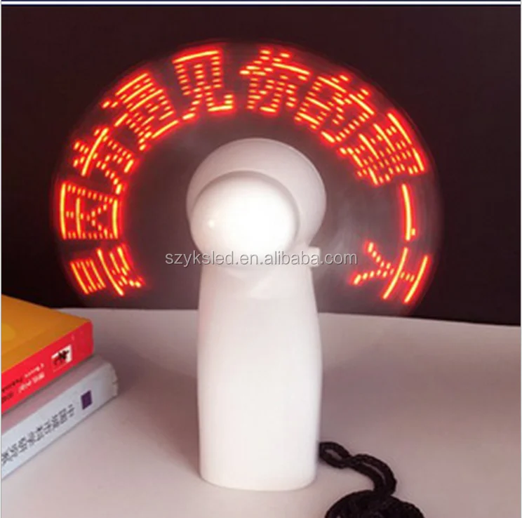 Mini Blower Fan Colorful Custom Printed Light Up Mini Led Fan With ...