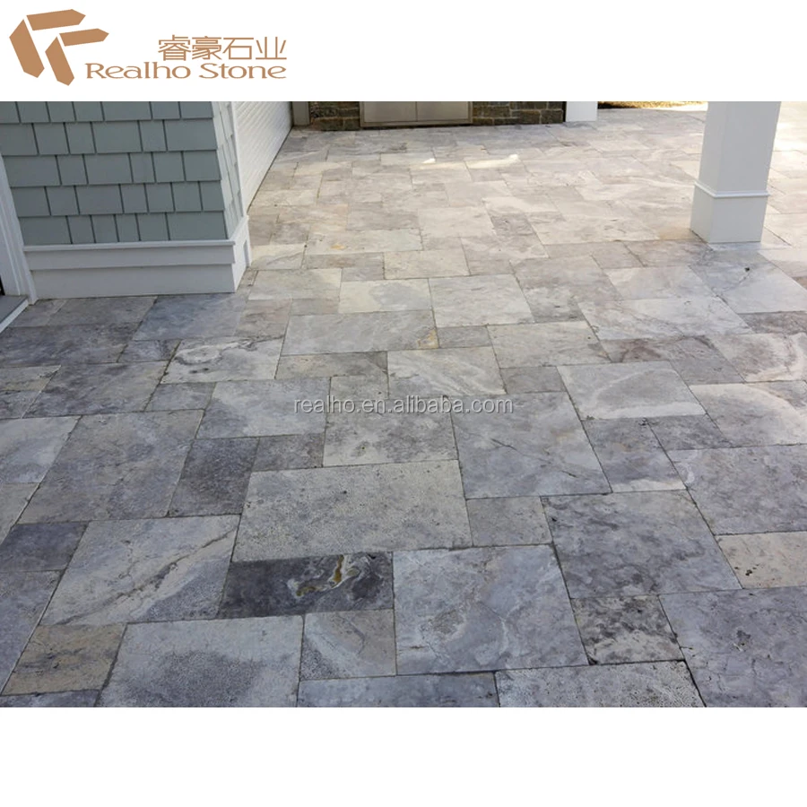 Travertin Pool - Honed Turkish Silver Travertine Pavers