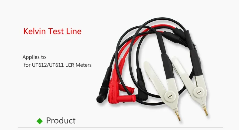 Original Uni-t Ut-l61 Accessories Durable Kelvin Test Leads Probes Clip ...