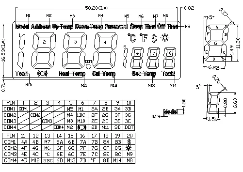Factory Custom 7 Segment Lcd Display Screen Module - Buy Custom 7 ...